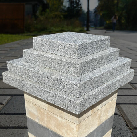 3″ Thick Square Edge Column Caps | StonehengeUS